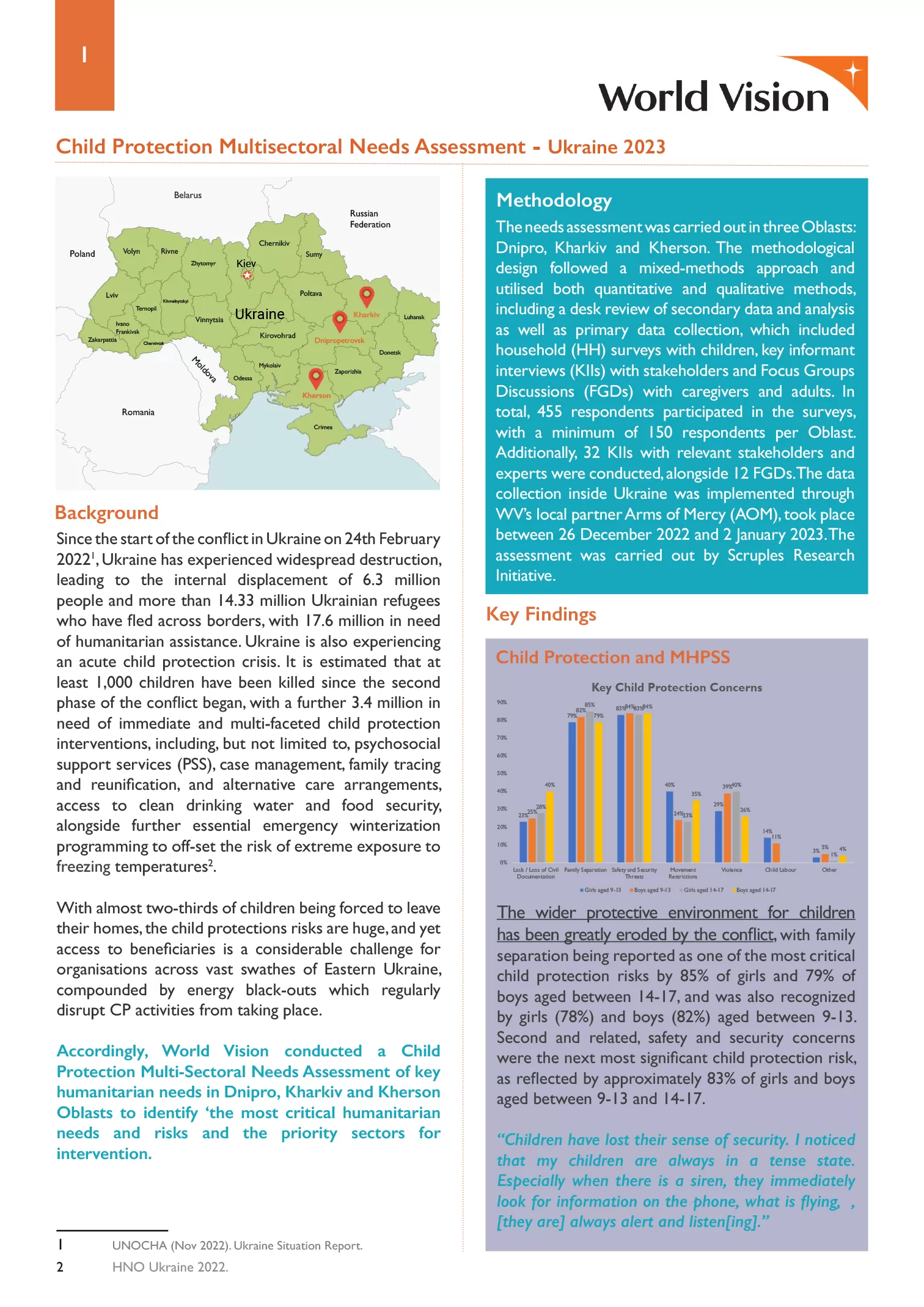 Child Protection Multi-Sectoral Needs Assessment - Scruples Research Scruples Research